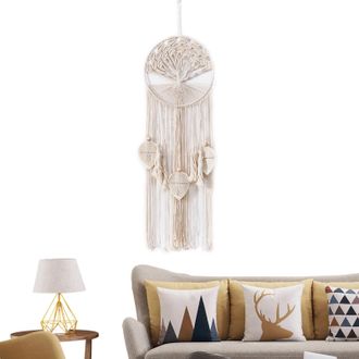 Generico Wandkunst | B&ouml;hmische Dekoration mit gewebtem Baum und Fransen Chic, Boho-Wandteppich, f&uuml;r Schlafzimmer, Haus, Wohnung, Wohnzimmer, Kinderzimmer und H