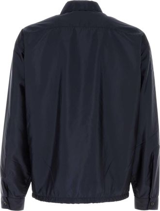 Prada Mens Navy Blue Re-Nylon Shirt Blu Camicie