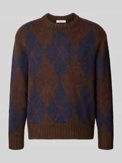 Selected Pullover aus Alpaka mit Rippabschl&uuml;ssen