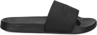 Tommy Hilfiger claquettes à logo embossé - Noir