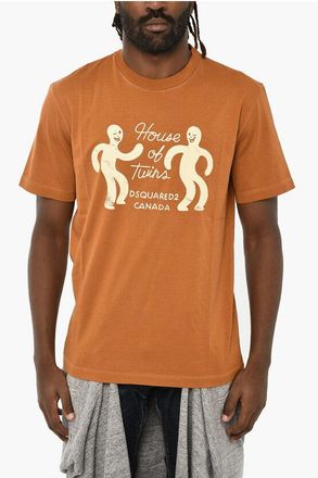 Dsquared2 Cotton Crew-neck T-shirt with Print size S
