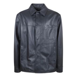 Loewe Homme, Vestes, Noir, Taille: M Surchemise en cuir