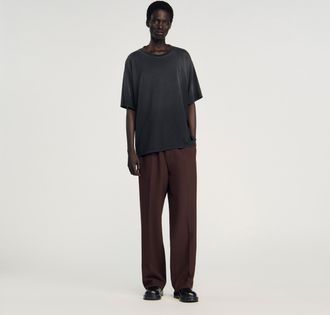 Sandro T-Shirt mit verwaschener Optik