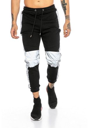 Red Bridge Jogginghose mit Kontrasteinsatz und Zipperdetails sportlich und modern Schmal zulaufendes Bein mit B&uuml;ndchen