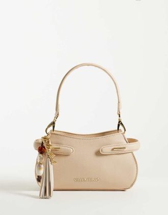 Valentino nivalis re Top-Handle-Tasche in Ecru-Schwarz