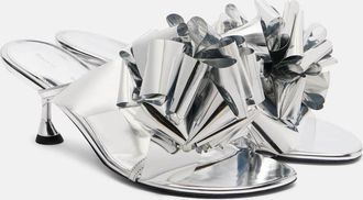 Proenza Schouler Mules Tee Souvenir en cuir métallisé