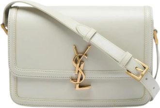 Saint Laurent Sac port&eacute; &eacute;paule Solferino Pre-owned - Femme - Pre-owned - Blanc - Taille: ONE Size