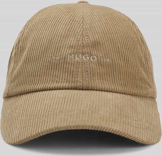HUGO BOSS Cap aus reiner Baumwolle mit Label-Stitching