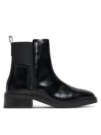 Tommy Hilfiger Klassische Stiefeletten Minimal Abrasivato FW0FW08764 Schwarz