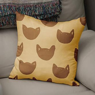 Bonamaison Le Jardin du Lin Kissen Zierkissenbezug Kissenbezug, Brauntöne Dekoration, Für Zuhause Autos Büro Sofa Wohnzimmer Couch Schlafzimmer Dekor, 50x50 Cm -