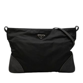 Prada Sac bandouli&egrave;re en nylon pr&eacute;-appartenant - Femme - Pre-owned - Noir - Taille: ONE Size