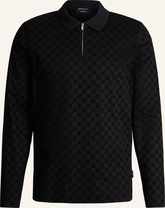 Joop Langarm-Poloshirt Modern Fit schwarz