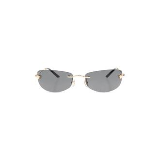 Versace Homme, Accessoires, Jaune, Taille: 60 MM Runway Lunettes de soleil