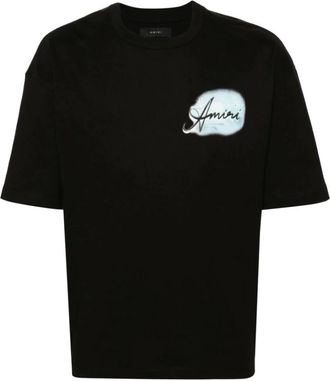 Amiri T-shirt Oversize Airbrush - Homme - Tops - Noir - Taille: 2XL