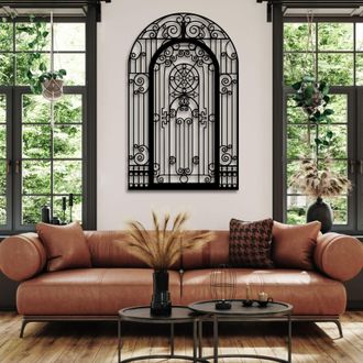 Generic Moderner minimalistischer Wandbogen aus Metall, Wanddekoration mit Fensterbogen, gew&ouml;lbt, gew&ouml;lbte Wanddekoration f&uuml;r Wohnzimmer, Schlafzimmer, Eingan