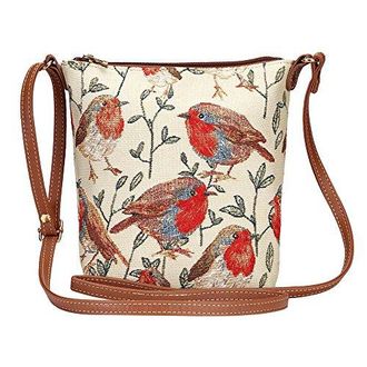 SIGNARE Tapisserie Siganre Petit sac à bandoulière Femme, Small Cross Body Bag, Sling Bag (Robin)