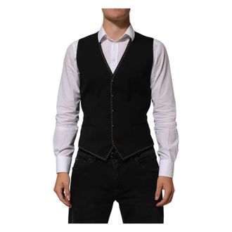 Dolce & Gabbana Wollweste - - Suits - Herren - Schwarzk - M