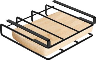 Generic Schneidebretthalter f&uuml;r Schrankt&uuml;r - Platzsparender Sarrangierreger, Multifunktionaler Lagerstand, Metallh&auml;ngende Schneidebrettst&auml;nder, Elegantes Hake