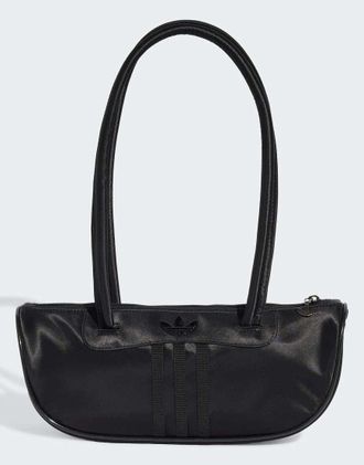 adidas Originals Bowling-Tasche aus Satin in Schwarz