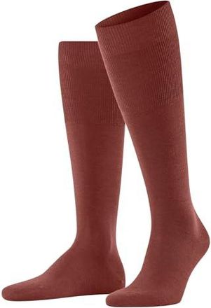 Falke Airport M Kh laine coton unies 1 paire, Chaussettes longues Homme, Rouge Brick 8408, 43-44