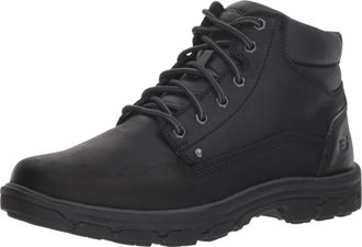 Skechers Herren Segment Garnet Chukka Boots, Black Leather, 41 EU