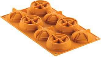 Silikomart Stampi in Silicone per Dolci - MICHETTA 92 Stampo in Silicone 8 cavit&agrave; Panini Rosetta - Stampini Monoporzione per Dolci Forno