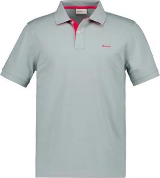 GANT Herren Polo-Shirt gr&uuml;n Baumwolle