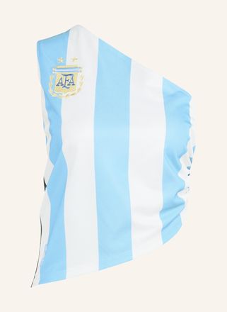 adidas One-Shoulder-Top Argentinien Reconstructed Bringback blau
