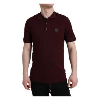 Dolce & Gabbana Elegantes kastanienbraunes Polo Tee - - Tops - Herren - Braun - S