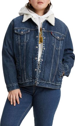 Levi's Damen Plus Size Ex-Boyfriend Sherpa Trucker Jacke