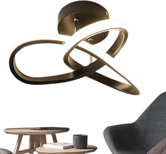 Generic Deckenleuchte aus Acryl - Verandalampe, LED 8 Doppelkreise, geometrische Deckenleuchte aus Acryl f&uuml;r den Flurbereich | Energieeffiziente Beleuchtung f