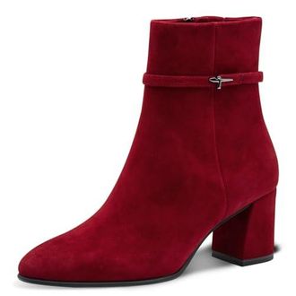 Tamaris Bottes plates pour femme, rouge, 38 EU