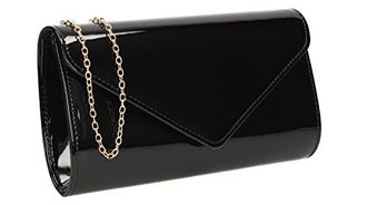 Swankyswans Pochette de soirée Alisa Patent Party Prom, Noir, One Size
