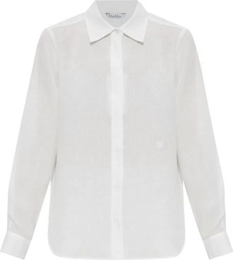 Max Mara Abisso Leinenhemd - Wei&szlig;