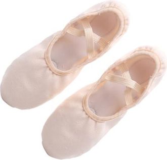BESPORTBLE Chaussures De Yoga sans Lancement Ballet De Toile Chaussures De Ballet pour Enfants Pantoufle De Danse Ballerines Femmes Ballerines pour Rose