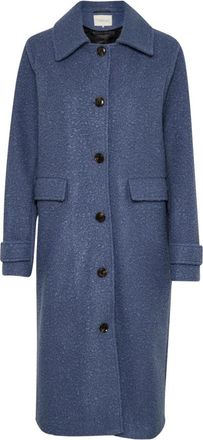 Kaffe KAannelise Mantel - - Coats - Damen - Blau - L