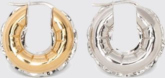 Loewe Blown Inflated Creolen aus vergoldetem Messing