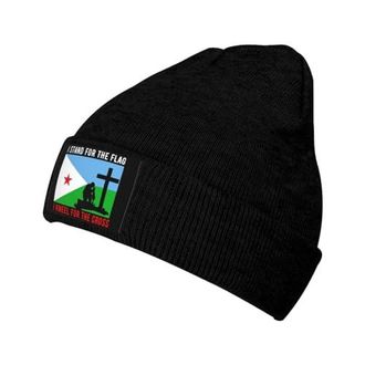 Generic Classique Bonnet Tricot&eacute;, Je me tiens Debout pour Le Drapeau et Je magenouille pour la Croix., Chaud Casquette Tricot&eacute;, Bonnet Chapeau Tricot pour Fem