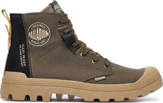 Palladium Schn&uuml;rstiefeletten Palladium Pampa Hi Layer Zip 09549-282-M Braun