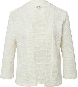 s.Oliver Cardigan Indoor-Jacke Leichte Jacke aus Strukturjersey