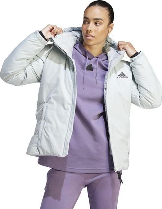 adidas Damen Kapuzenjacke Traveer silvergreen S