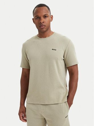 HUGO BOSS T-Shirt Waffle 50535891 Hellgr&uuml;n Regular Fit