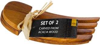 Premier Housewares 1104586 Kora-Salat-Hände, Akazien-Holz, 18cm