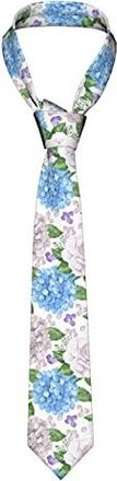 Generic Cravate Pour Hommes Fleurs DHortensia Jumusi Roses Et Bleues Fine Cravates Tendance Cravates Homme Pour Mariage F&ecirc;te Affaires