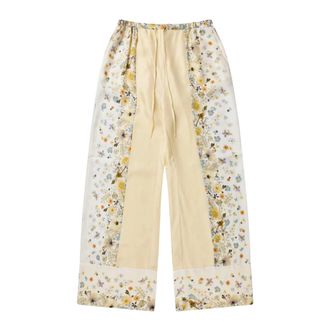 Munthe Elegante Seidenhose mit Blumenmuster - - Trousers - Damen - Mehrfarbig - S