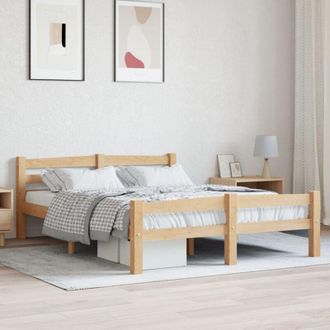 vidaXL Massivholzbett Kiefer 140x200 cm Vidaxl