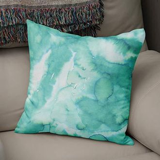 Bonamaison Le Jardin du Lin Kissen Zierkissenbezug Kissenbezug, Aquarell-Thema Dekoration, Für Zuhause Autos Büro Sofa Wohnzimmer Couch Schlafzimmer Dekor, 43x43