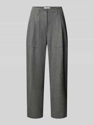 Cambio Regular Fit Barrel Leg Hose mit Viskose-Woll-Anteil Modell October