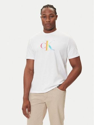Calvin Klein Jeans T-Shirt Pride Graphic LV04RC800G Wei&szlig; Regular Fit