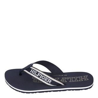 Tommy Hilfiger Tongs Femme Beach Sandal Tongs, Bleu (Space Blue), 36